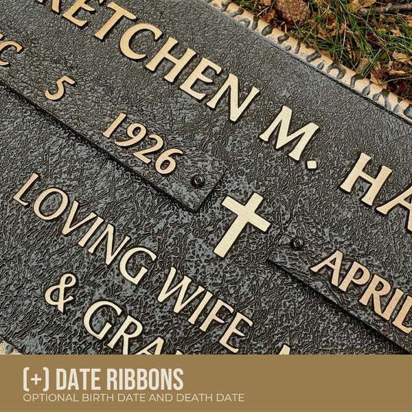 ROCK BORDER MEMORIAL PLAQUE - Death Plaques